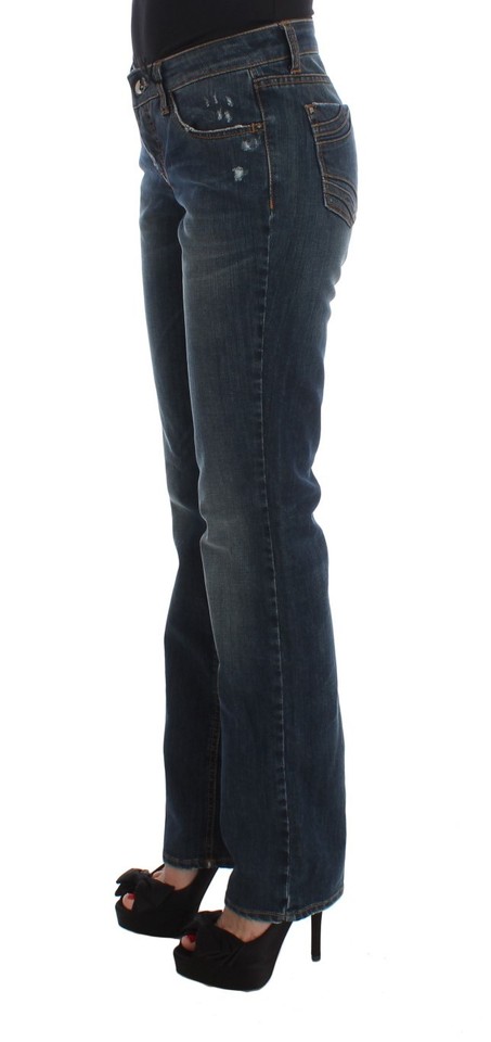 CoSTUME NATIONAL C'N'C Jeans Pants Blue Cotton Blend Bootcut s. W26 RRP ...