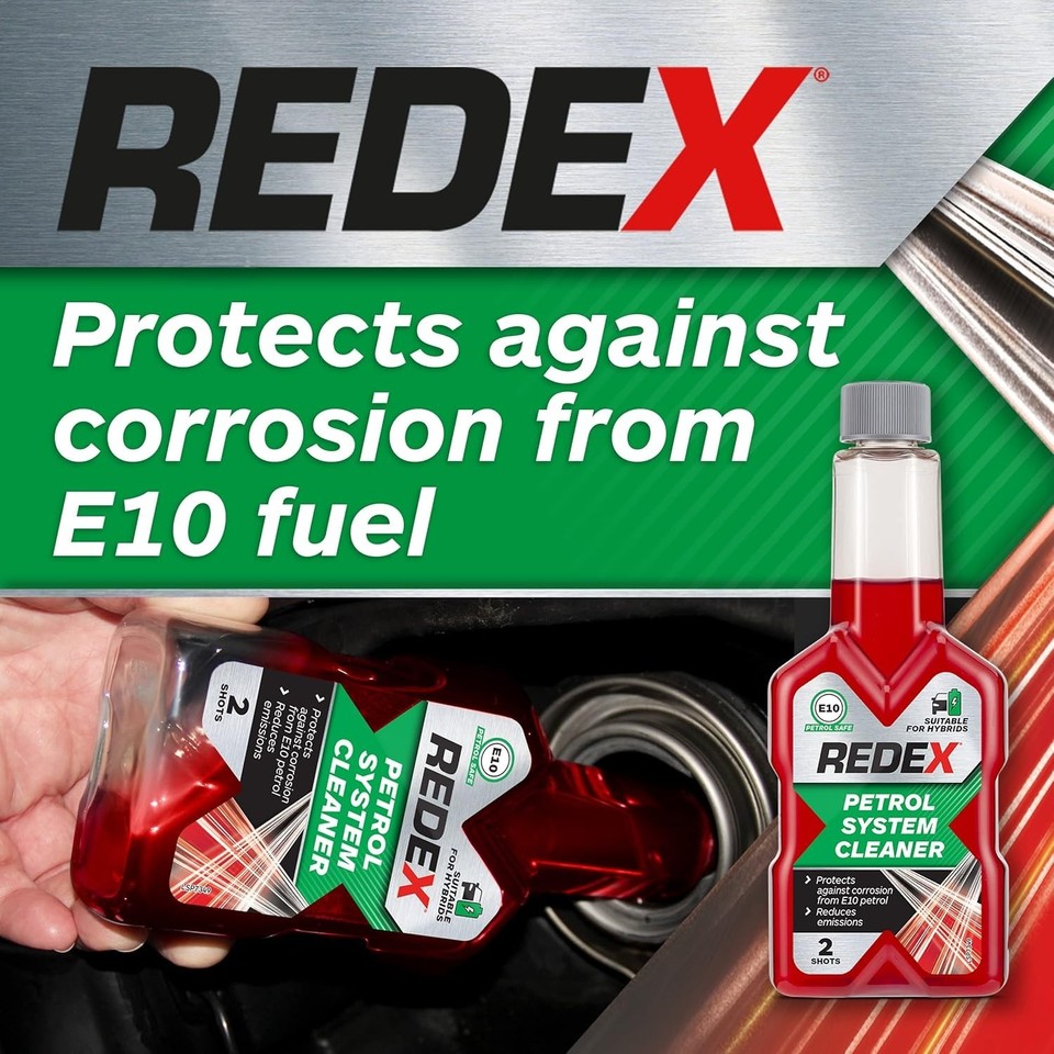 2 x Redex Petrol System Cleaner 250ml E10 Fuel Additive Treatment ...