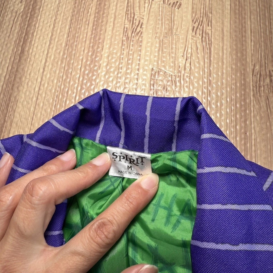 Kids Joker Costume Purple Pinstripe Jacket – Batman Villain, Size ...