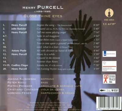 PETER KOOIJ / JOANNA KLISOWSKA PURCELL: CLOSE THINE EYES NEW CD ...