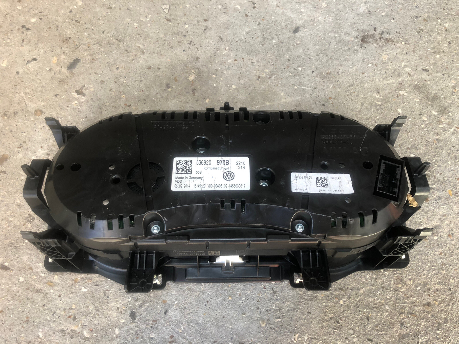 VOLKSWAGEN GOLF R MK7 CLOCKS SPEEDO SPEEDOMETER CLUSTER 5G6920970B 2014 ...