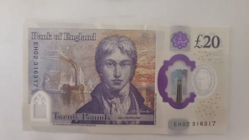 2024 King Charles Twenty 20 Pounds Banknote EH02 316317 Ultra Rare ...