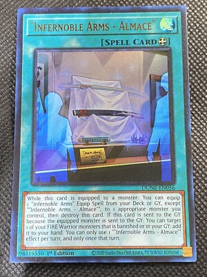 YuGiOh! - "Infernoble Arms - Almace" DUNE-EN056 Ultra Rare 1st Edition ...