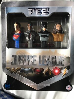 2017 PEZ JUSTICE LEAGUE PEZ DISPENSER SET SUPERMAN BATMAN AQUAMAN | eBay