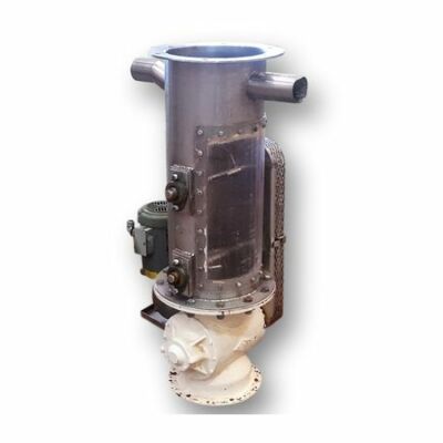 Rotary Air Lock, W/ Dual Shaft Agitated Hopper | eBay