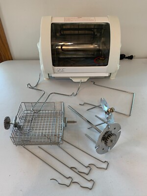 Baby George Foreman Rotisserie Lean Meat Rotating Roaster Oven Cook ...