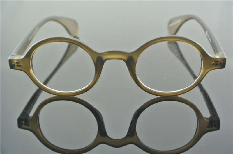Vintage Oval Round 42.70mm Small Eyeglass Frames Clear Lens Rx able ...