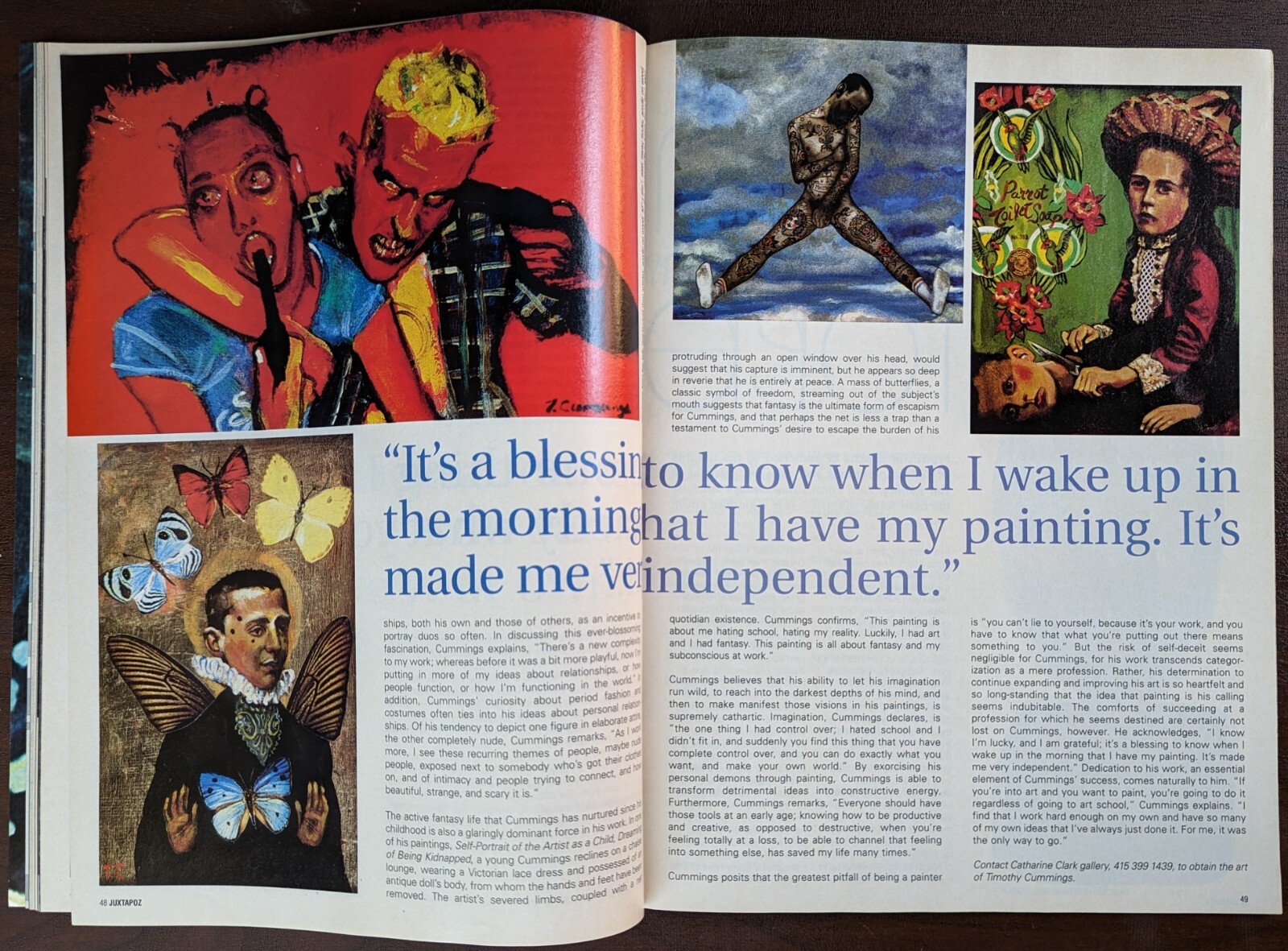 Juxtapoz Magazine - Sept/Oct 1999, Kent Bash, Brian Clarke, Moira Hahn ...