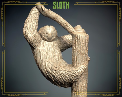 Sloth | Animal 3 | 3dIPStudios | D&D Roleplaying Miniature 32mm | eBay