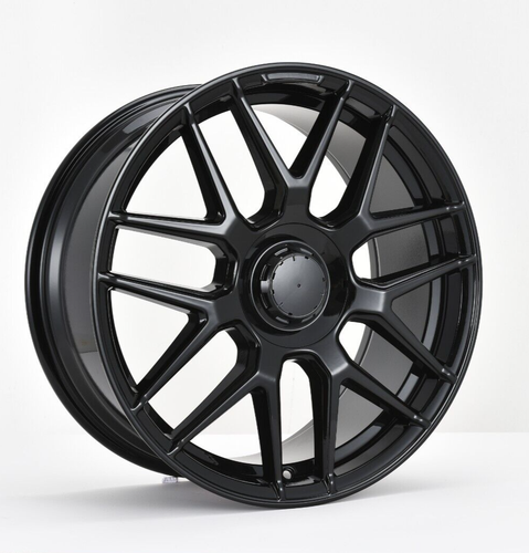 (SET 4) 19" STAGGERED Black AMG STYLE Rims Wheels Mercedes Benz E350 ...