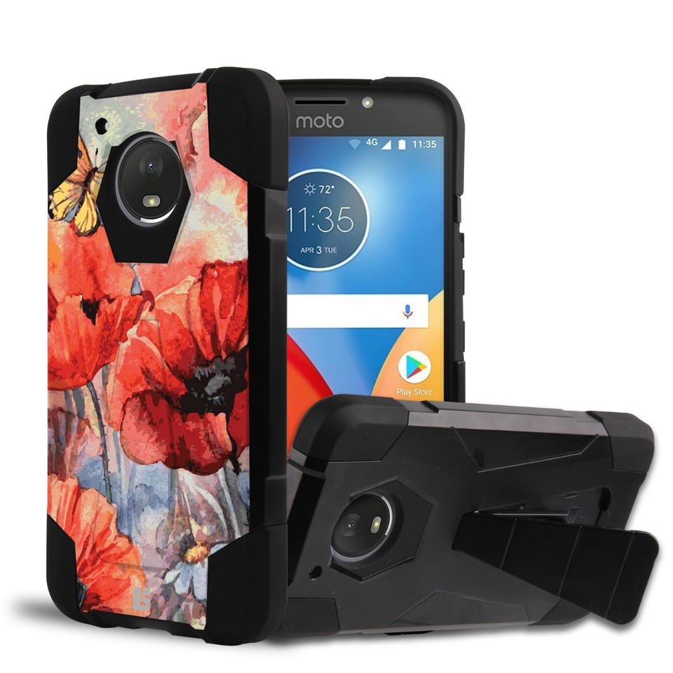 Rugged Duo Layered Case w/Stand Cover for Motorola Moto E4 Plus | eBay