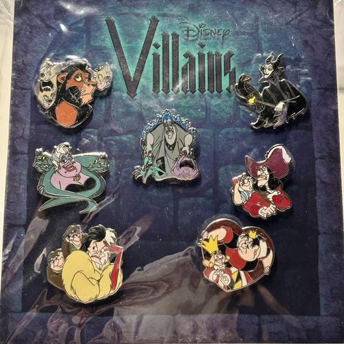 2013 Vintage Disney Pins Villains Booster Set Cruella Ursula Hook ...