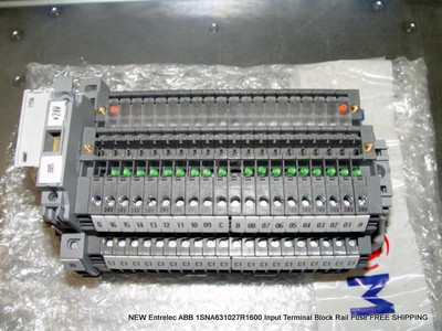 NEW Entrelec ABB 1SNA631027R1600 Input Terminal Block Rail Fuse FREE ...