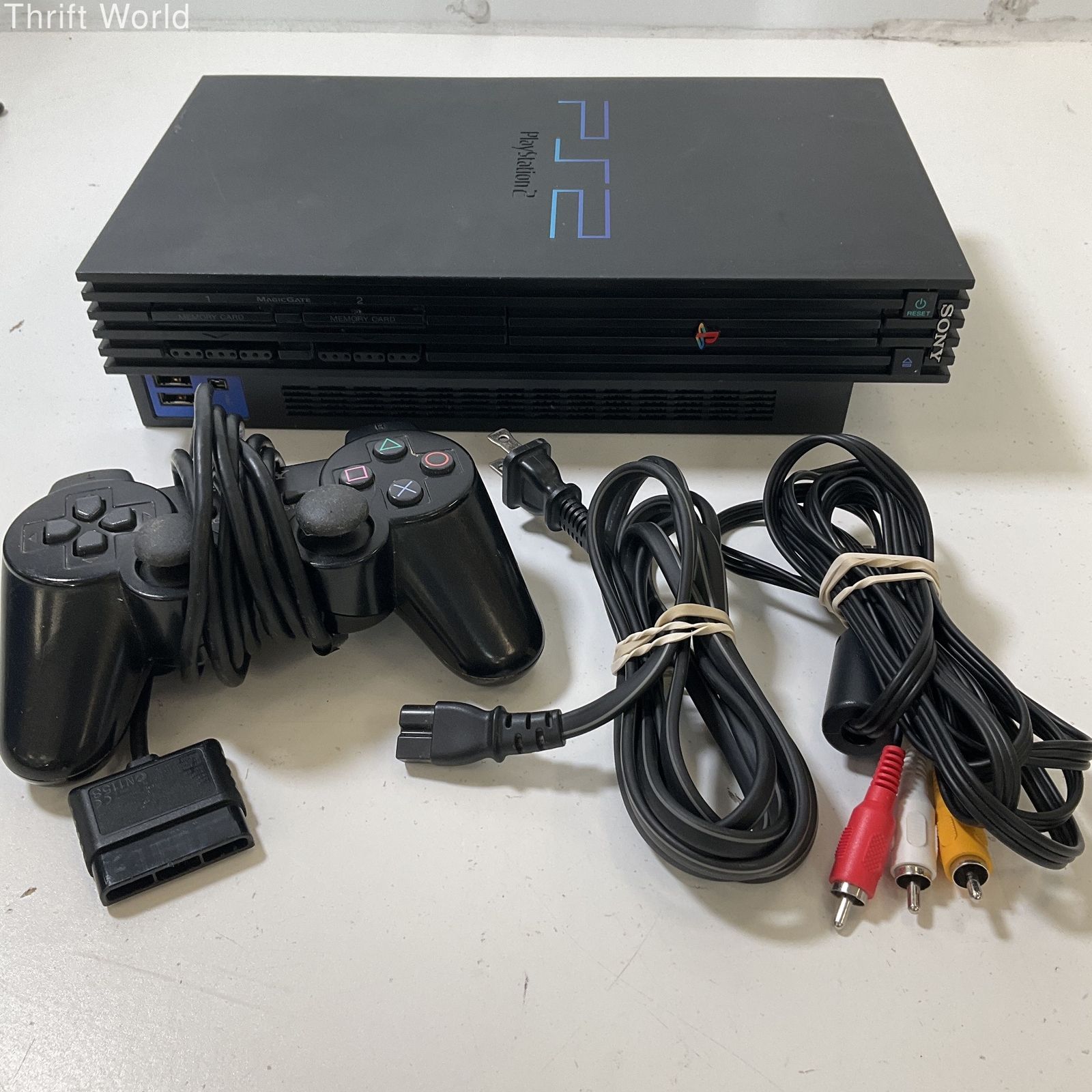 Sony Playstation 2 PS2 Console SCPH-3001 with Cables & Controllers ...