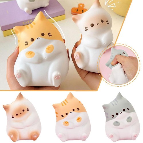 Cartoon Kawaii Cat Slow Rebound Decompression Toy Compression Ball Dec ...