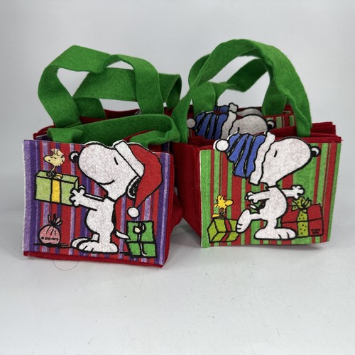 Snoopy Peanuts Christmas - Felt Treat Bags ( 6 units ) | eBay