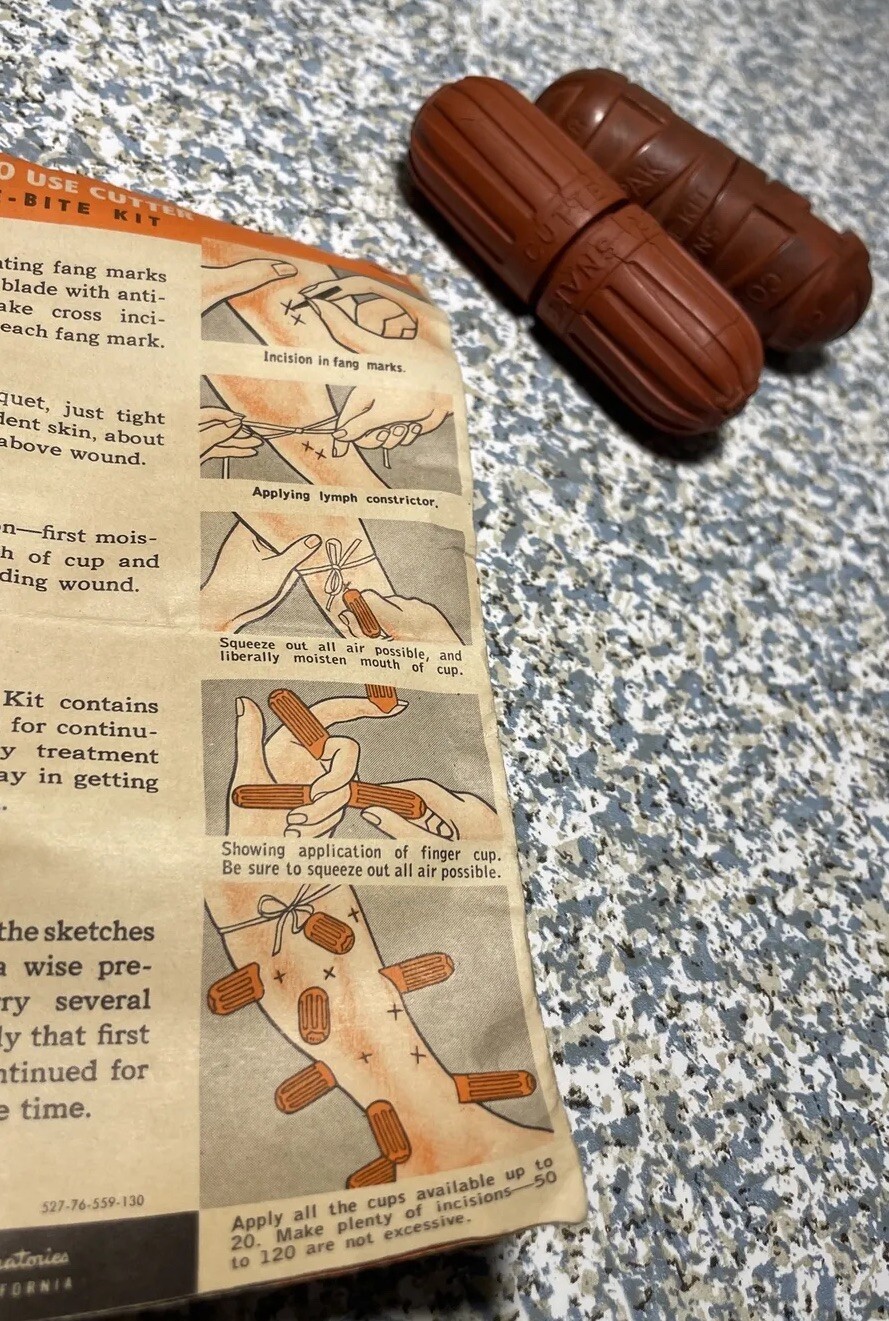 Vintage Cutter Snake Bite Kit Circa 1970s Lot Of 2 Variants | eBay