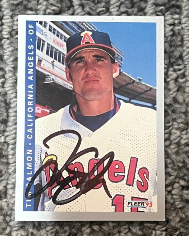 Tim Salmon signed autographed 1993 Fleer #197 Rookie Card California ...