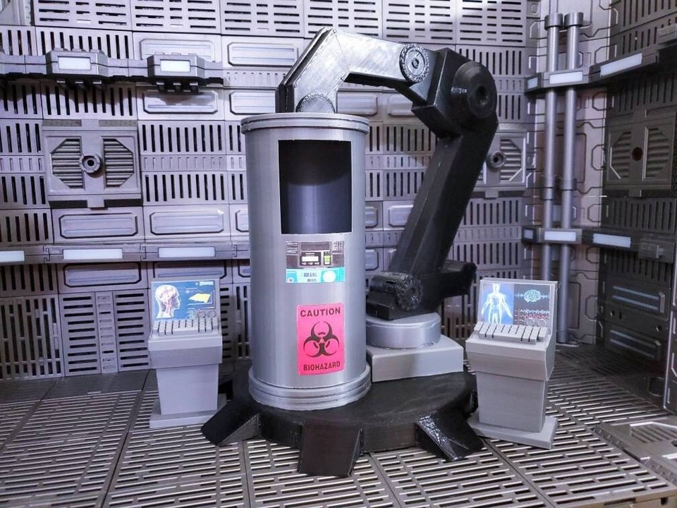 Custom 1:12 Laboratory Cryo Chamber Diorama Set for 6" GI JOE Marvel ...