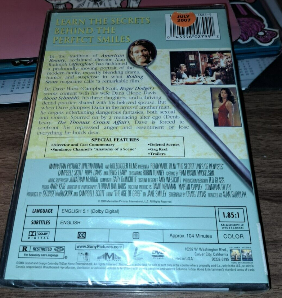 The Secret Lives Of Dentists DVD Campbell Scott, Hope Davis, Denis ...