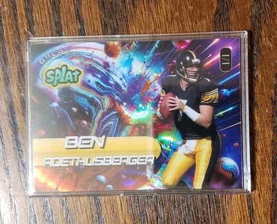 1/1 SSP BEN ROETHLISBERGER Galactic Splat 2025 Wild Card Splat Hobby ...