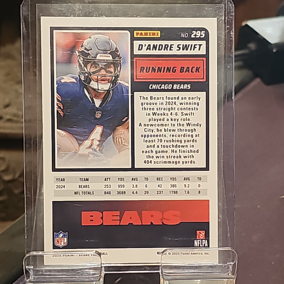 2025 Panini Score D'Andre Swift Artist's Proof #09/35 Bears | eBay