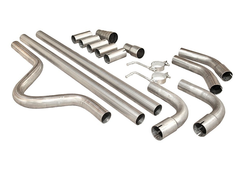 STAINLESS STEEL CAT BACK EXHAUST SYSTEM BACK BOX PIPE KIT FOR MERCEDES ...
