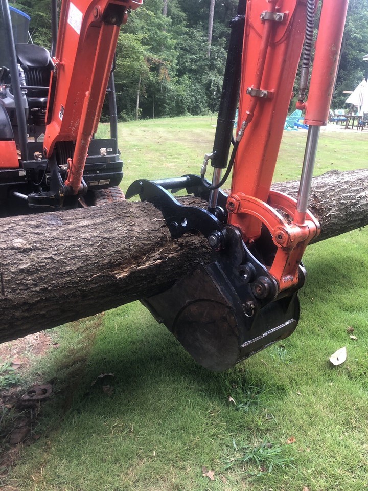 BLACK KUBOTA HYDRAULIC MINI EXCAVATOR THUMB KX71 KX91 KX121 U35 QUICK ...