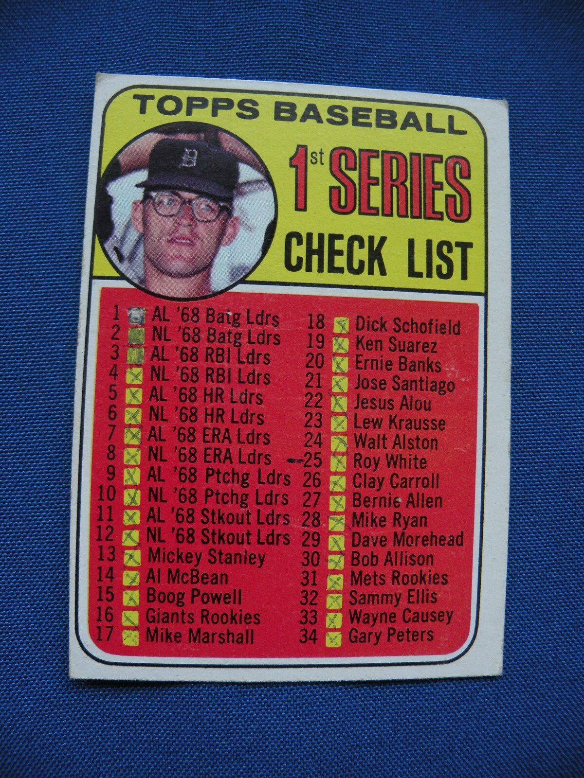 1969 Topps Checklist #1-109 card #57 baseball MLB $1 S&H | eBay
