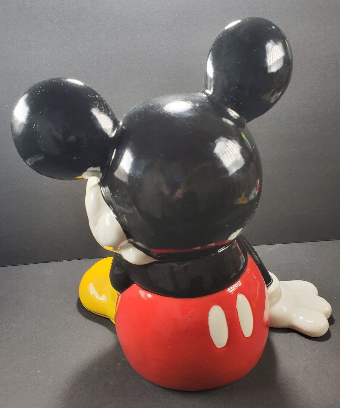 Vintage Disney Mickey Mouse Ceramic Cookie Jar Treasure Craft 12 ...