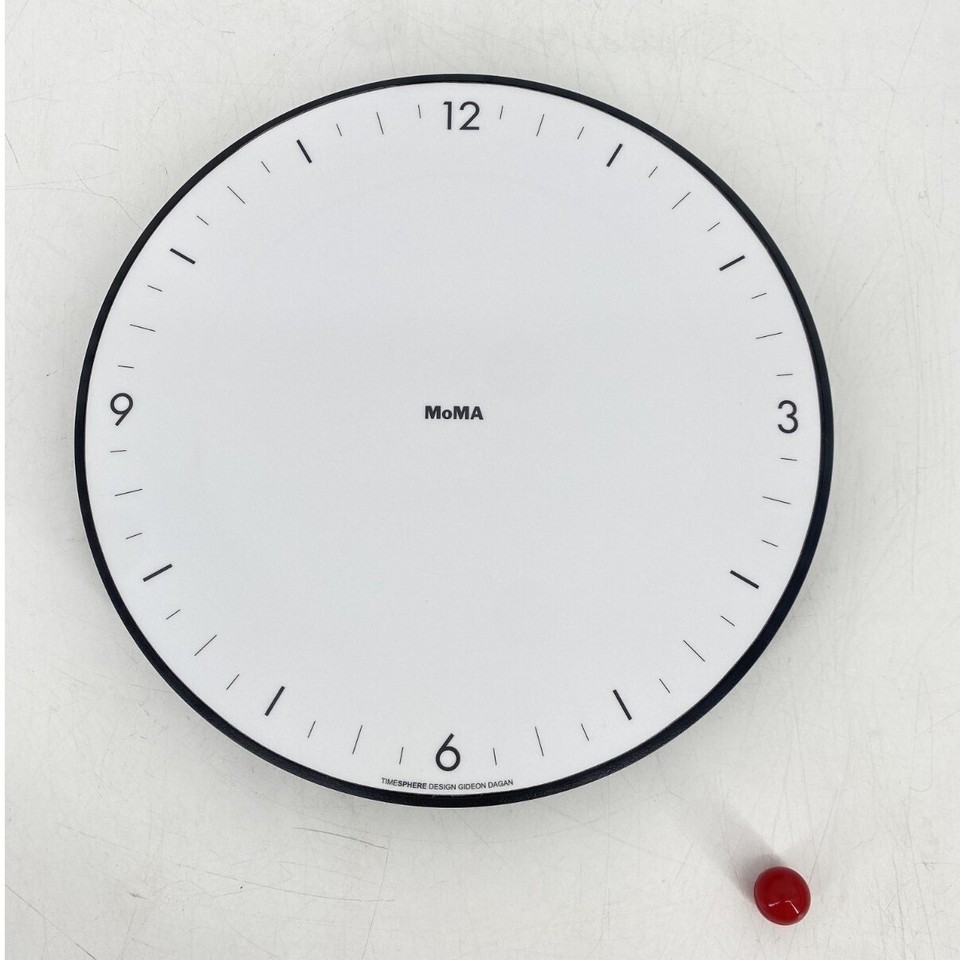 MOMA Gideon Dagan Modern Design Timesphere Wall Clock Made in USA 9.5in ...