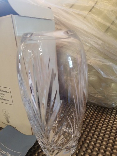 NEW 7" MILLER ROGASKA CRYSTAL VASE BY REED & BARTON. Boxed | eBay