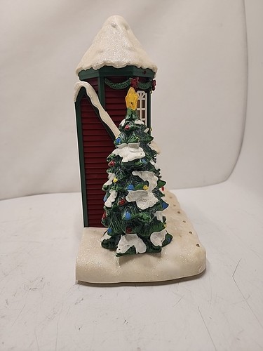 2007 Avon Christmas Holiday House With Animated Lights, Snowman, Tree ...