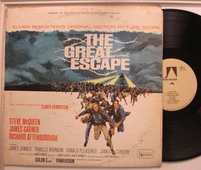 Elmer Bernstein Lp The Great Escape Soundtrack On UA - Vg++ / Vg++ | eBay