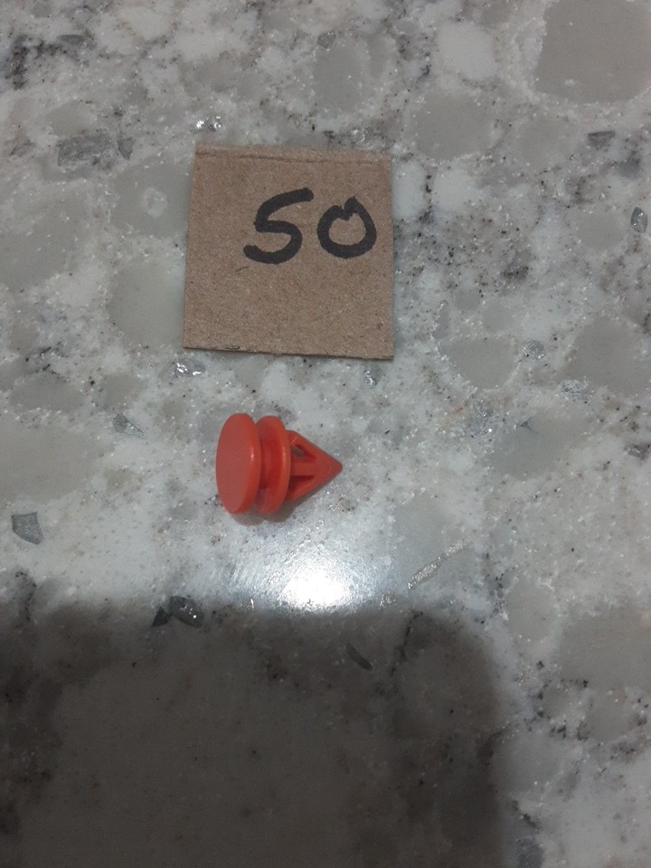 Door Trim Applique Clip Orange Fits GM 11603260 - Box of 50 | eBay