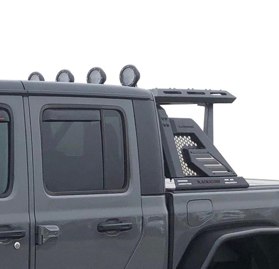 Black Horse Off Road AR2-05BA3-PLFB Armour II Roll Bar W/Basket Kit ...