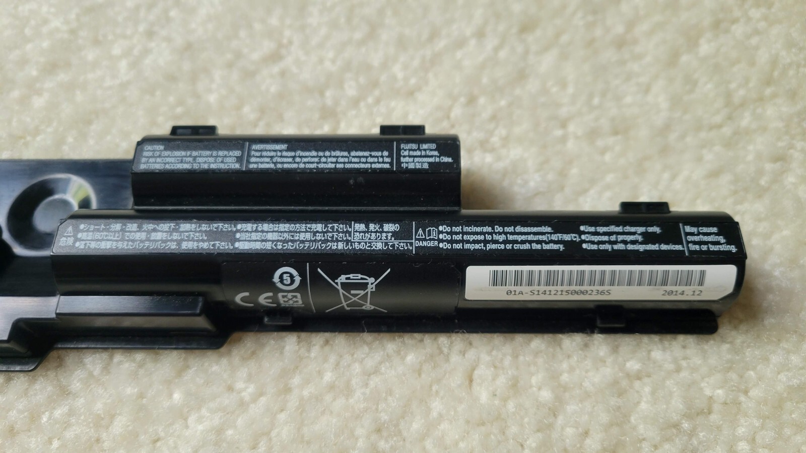 PARTS Genuine 6400mAh Battery Fujitsu Lifebook T725 T726 / FPCBP446 ...