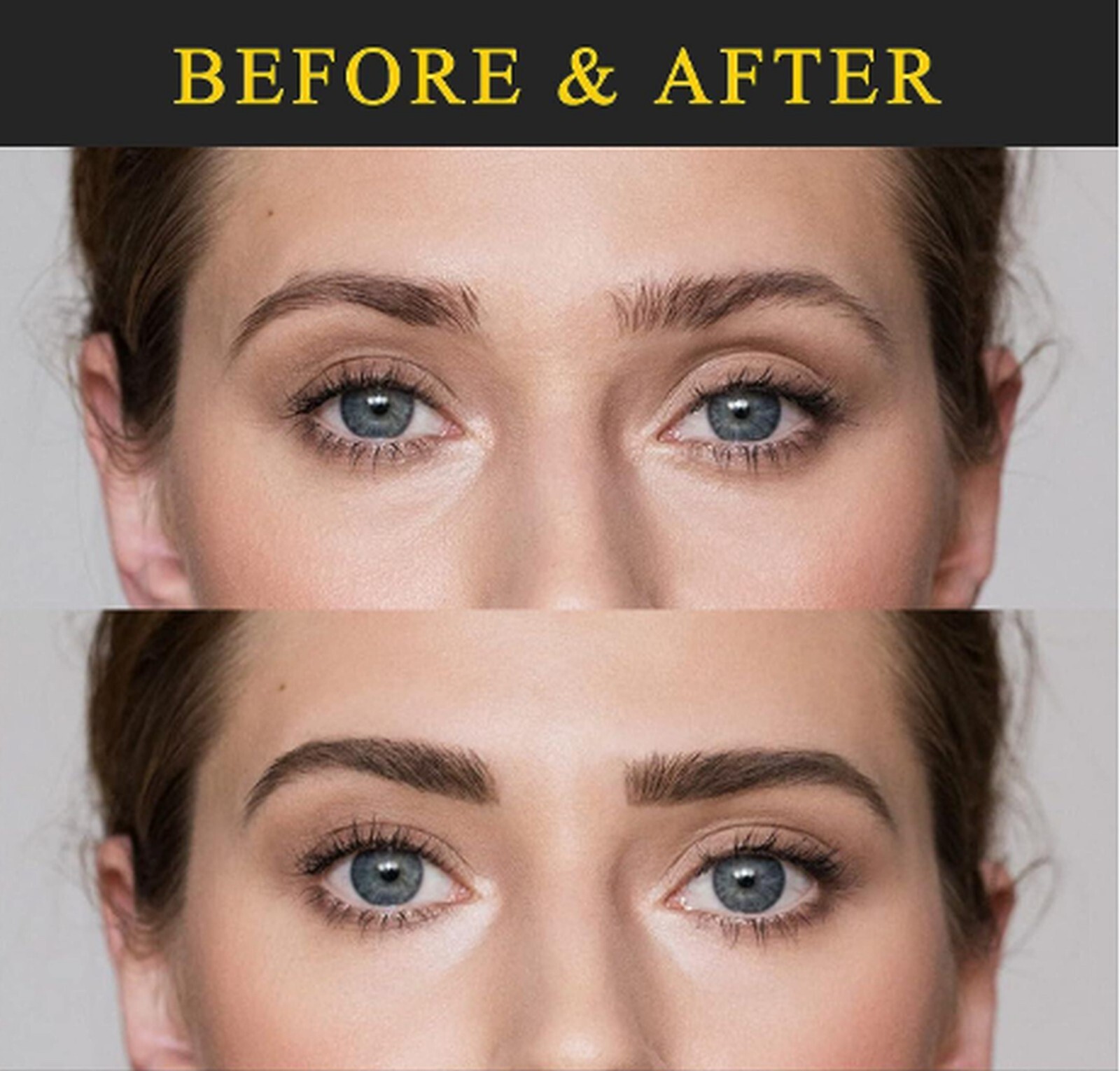 Black Brow & Eyelash Dye Kit, Semi-Permanent, With Complete Application ...