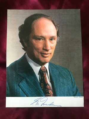 Autograph PIERRE TRUDEAU (†2000)-15th Prime Minister CANADA-handsigned ...