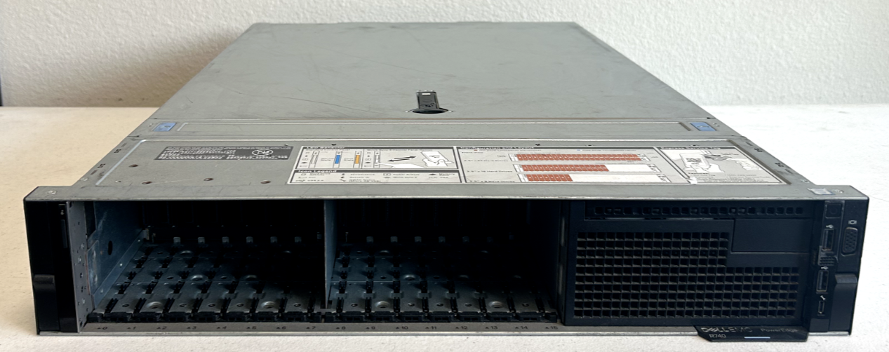 DELL POWEREDGE R740 16 BAY SFF SERVER, 2X Silver 4110, 128GB Ram No HDD ...
