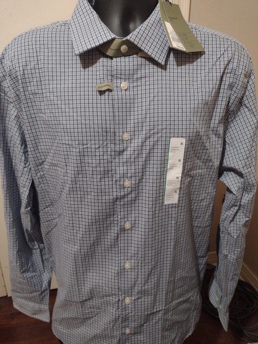 GOODFELLOW Standard Fit Stretch Long Sleeve Dress Shirt (XL) 17-17.5 ...