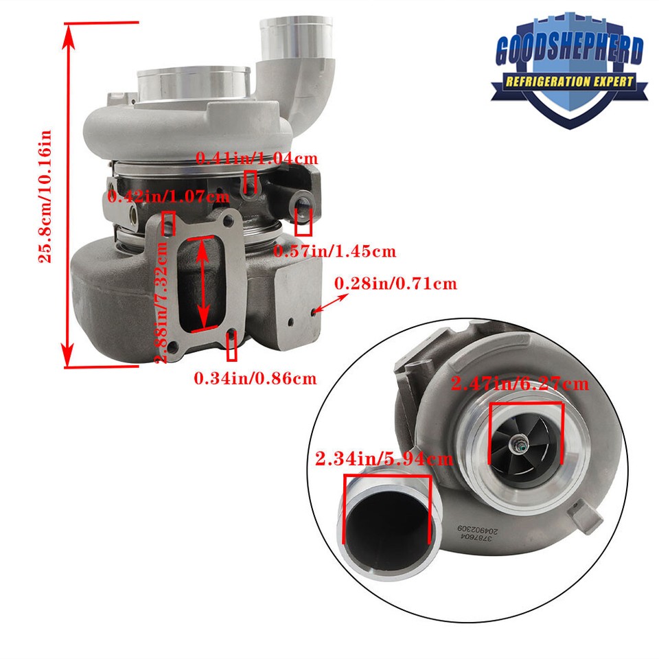 Turbo For Dodge Ram ISB 6.7L Turbo I6 Diesel Cummins 2013-2018 HE300VG ...