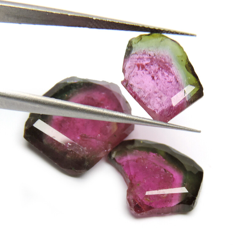 watermelon Tourmaline slice, Tourmaline Slice, 22.55 cts Slice Gemstone ...