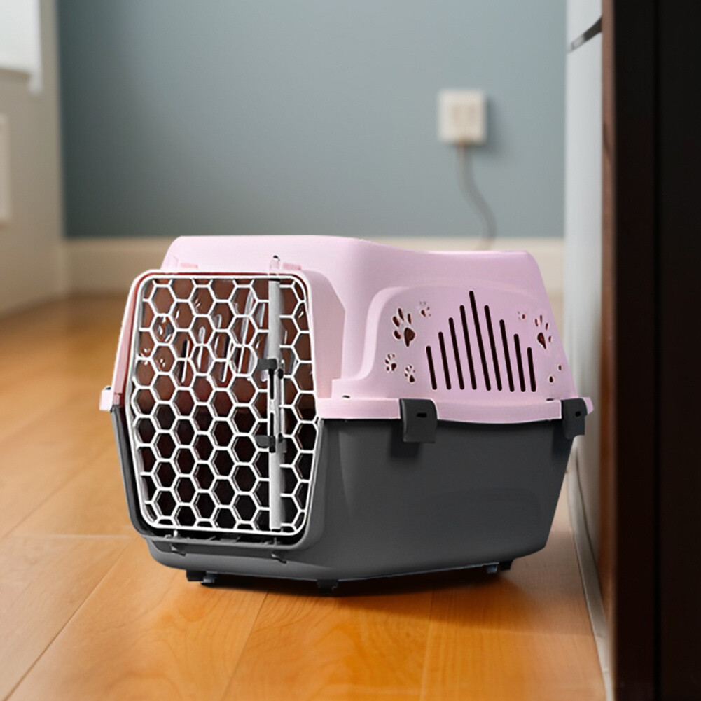 Large Dog/ Cat Carrier Box Puppy Portable Pet Transporter Cage Vet ...