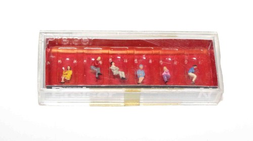 Preiser N Scale 79014 N Scale Pedestrians -- Sitting People Figures ...