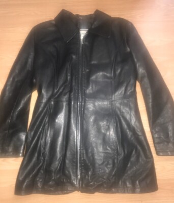 Vera Pelle Women's Italian Fine Leather Jacket , Black, Size L | eBay