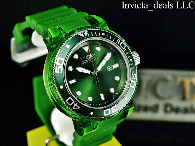 Invicta Pro Diver Green Men's Watch - 32332 for sale online | eBay