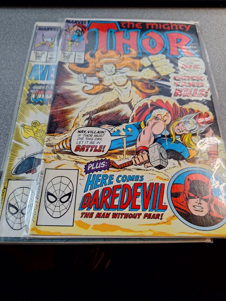 Marvel Comics Mighty Thor 390, 392, 393 VF KEY Capt America lifts ...