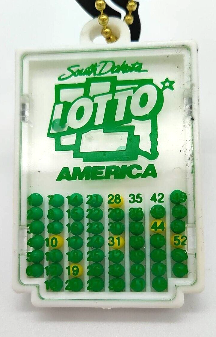 South Dakota Lottery Advertising Puzzle Keychain Lotto Balls in Winning ...