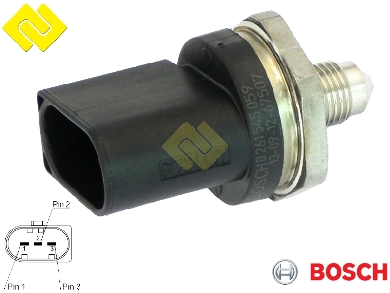 BOSCH 0261545059 ,0261545036 CR FUEL PRESSURE SENSOR Audi,VW 06D906051 ...